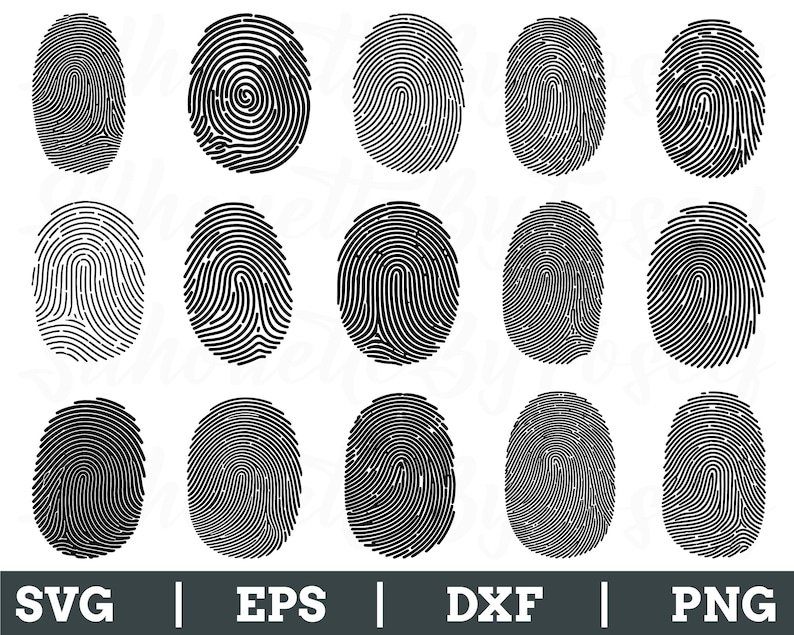 Fingerprint Svg, Fingerprint Silhouette, Fingerprint Vector ...