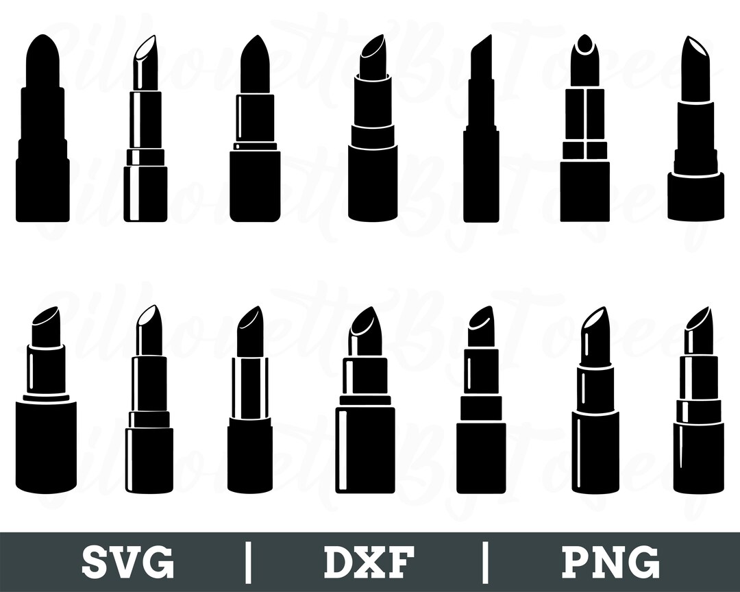 Lipsticks Svg, Lipsticks Vector, Lipstick Cut File, Makeup, Lipstick ...