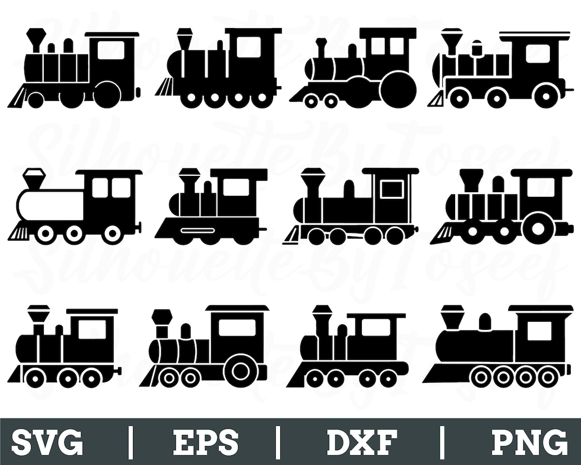 Toy Train Engine Svg, Simple Train Engine Silhouette, Train Engine Cut ...