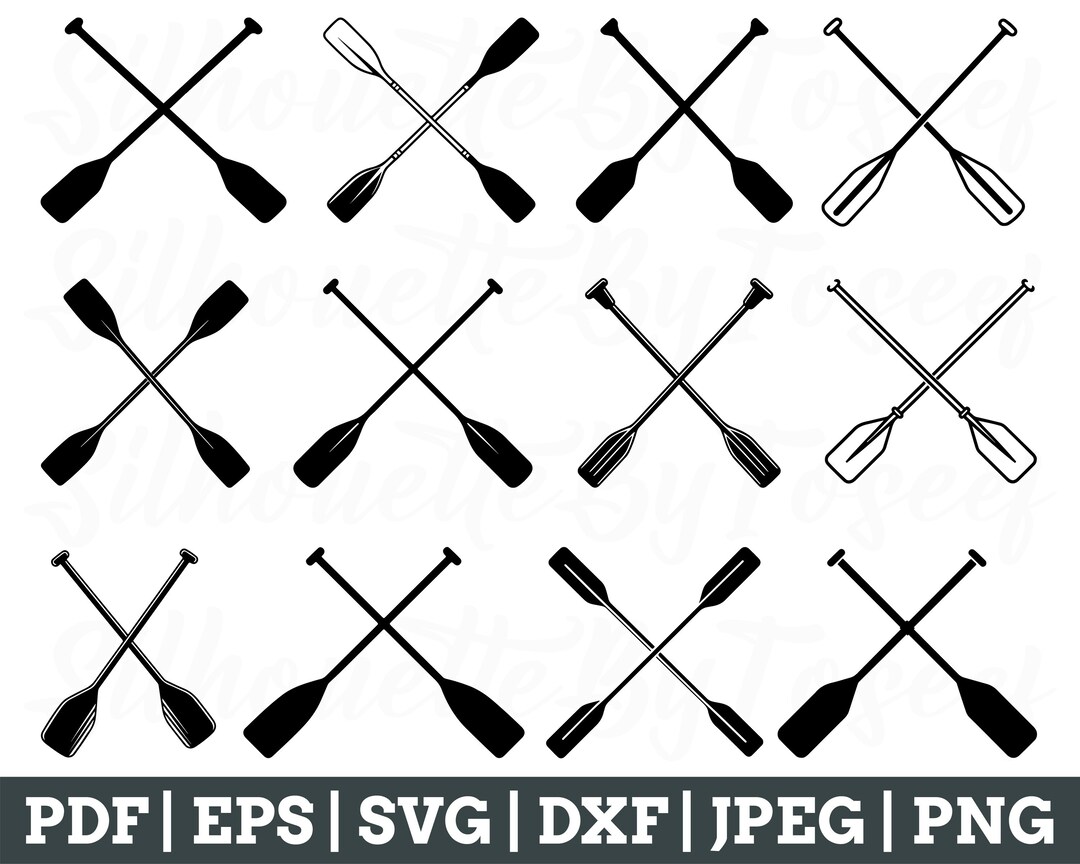 Rowing Oars Svg, Rowing Oar Vector, Rowing Oar Silhouette, Jpeg, Png - Etsy