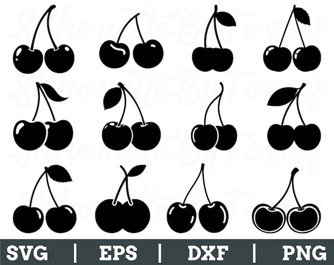 Cherry SVG PNG - Etsy Canada