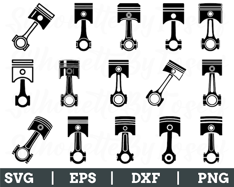 Car Piston Svg, Car Piston Silhouette, Car Piston Vector, Car Piston ...