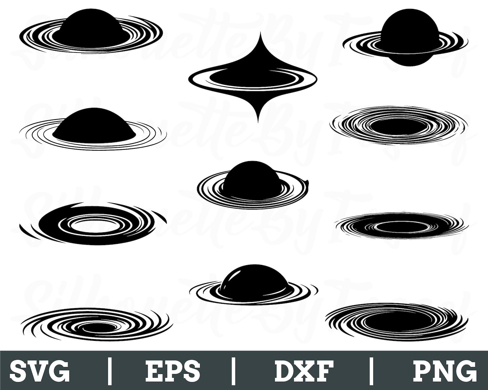 Black Hole Svg, Black Hole Silhouette, Black Hole Vector, Black Hole ...