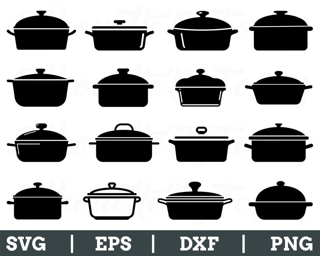 Casserole Svg, Casserole Cut File, Casserole Silhouette, Casserole Dxf ...