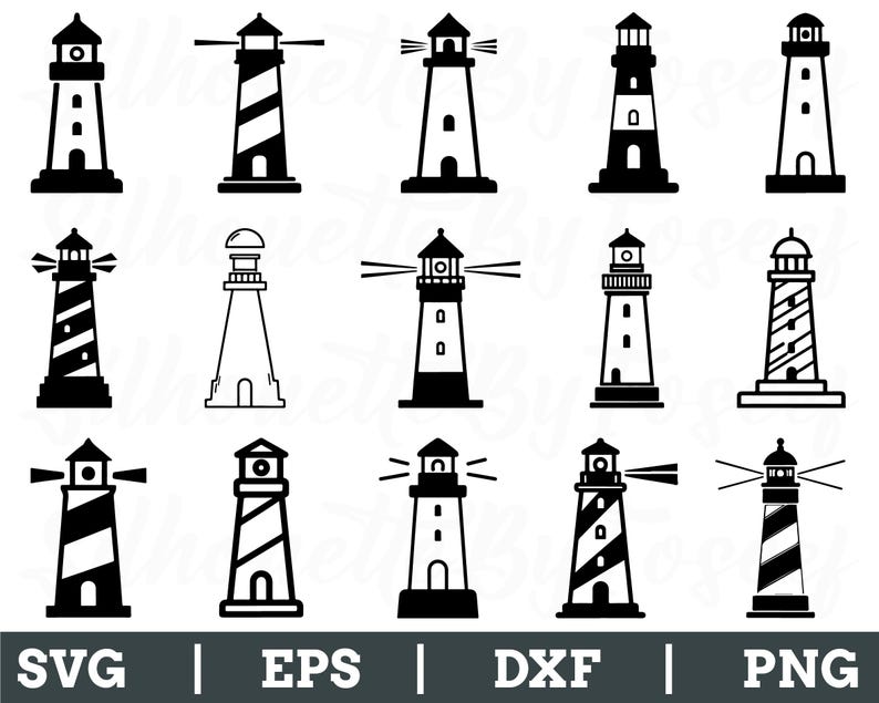 Lighthouse Svg, Lighthouse Vector, Lighthouse Cut File, Lighthouse Dxf ...