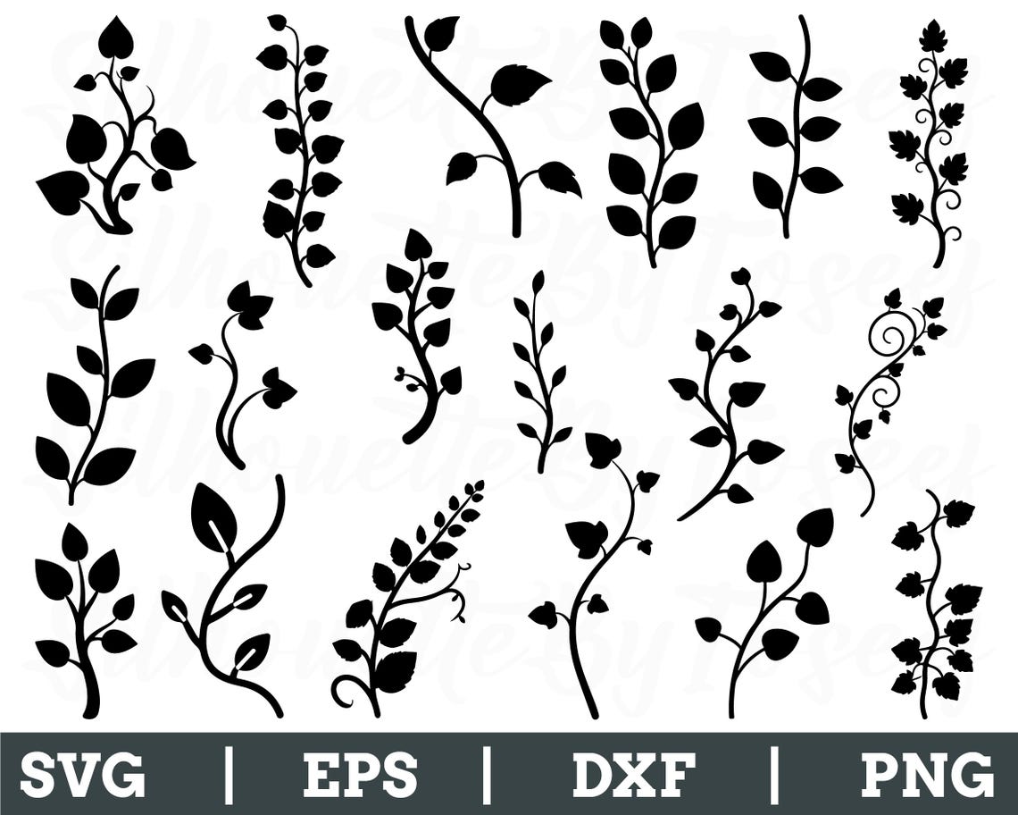 Vine Svg, Vine Silhouette, Vines Vector, Vine Dxf, Png - Etsy