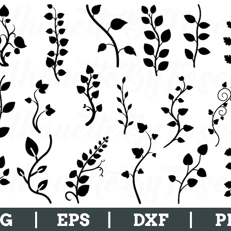 Grape Leaves Svg and Vines - Etsy