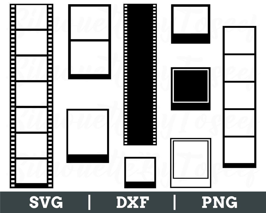 Polaroid Frames Svg, Picture Frame Cut File, Frame Dxf, Png - Etsy