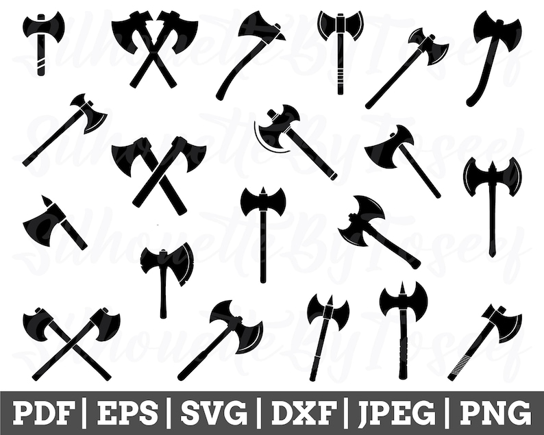 Battle Axe Svg, Battle Axe Cut File, Battle Axe Vector, Axe Dxf, Jpeg ...