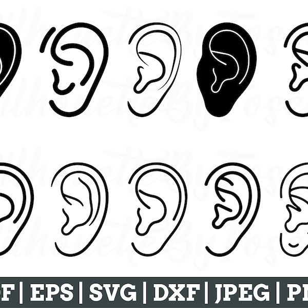 Dog Ear Outline - Etsy