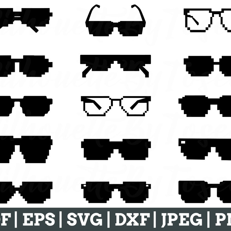 Pixel Sunglasses - Etsy