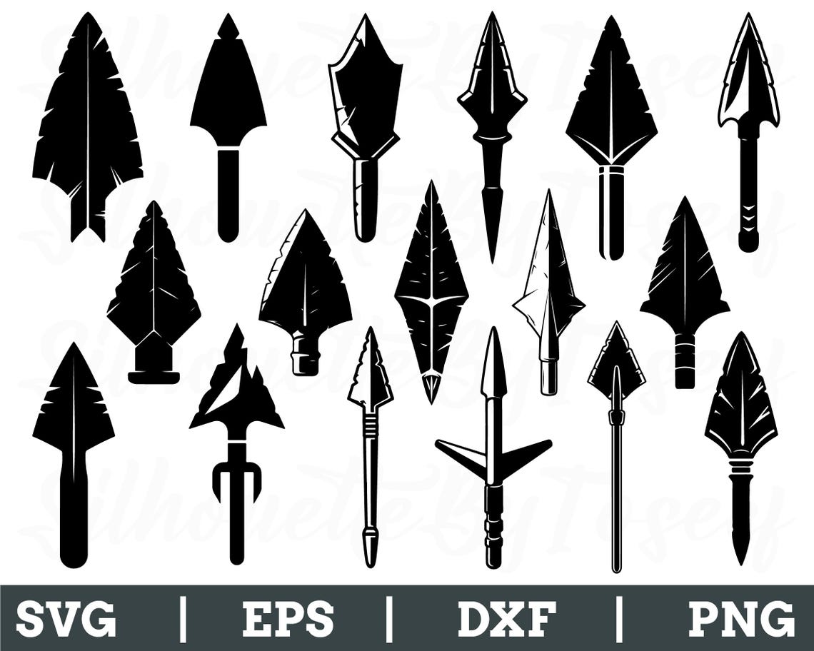 Arrowhead Svg, Arrowhead Silhouette, Arrowhead Cut File, Arrowhead ...