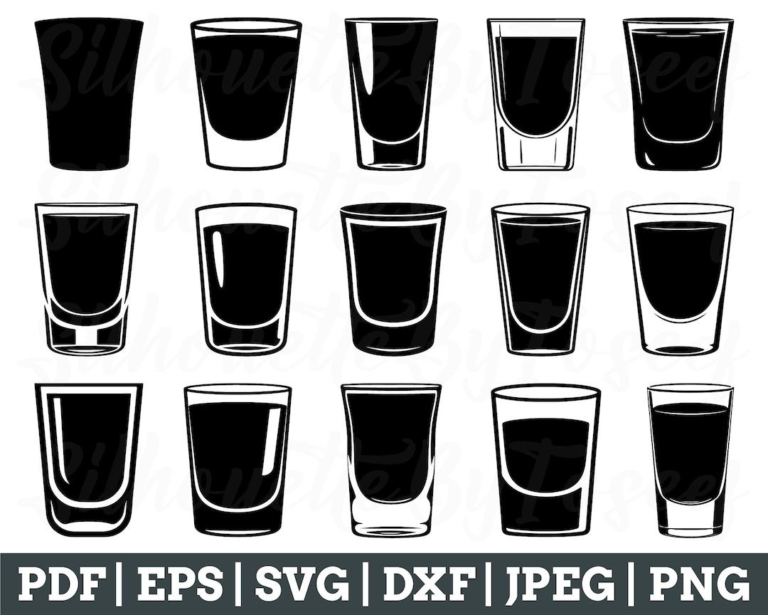 Shot Glass Svg, Shot Glass Cut File, Shot Glass Cricut, Shot Glass ...