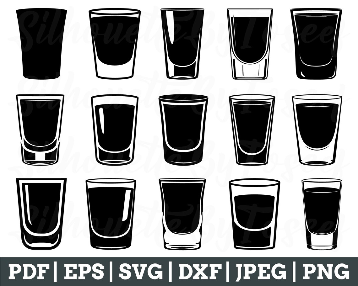 Shot Glass Svg, Shot Glass Cut File, Shot Glass Cricut, Shot Glass ...
