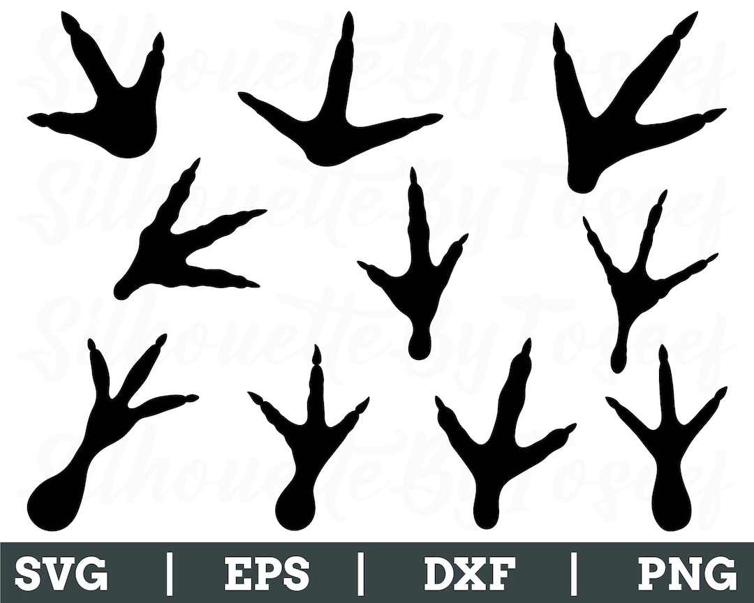 Turkey Footprint Svg, Turkey Footprint Silhouette, Turkey Footprint Cut ...