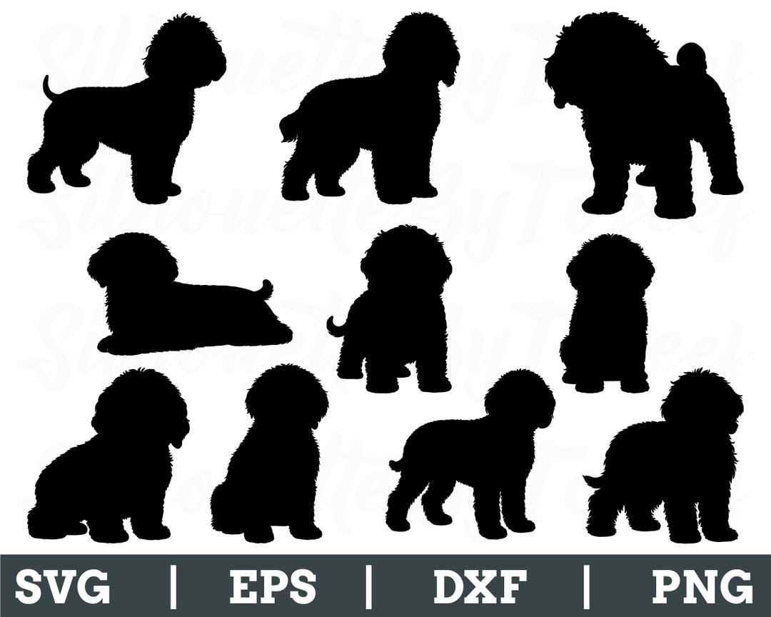 Cockapoo Dog Svg, Cockapoo Silhouette, Cockapoo Vector, Cockapoo Dxf ...