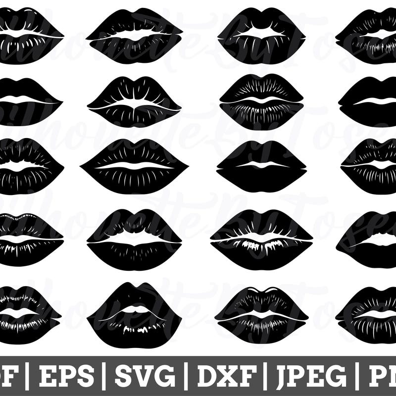Lips Svg - Etsy