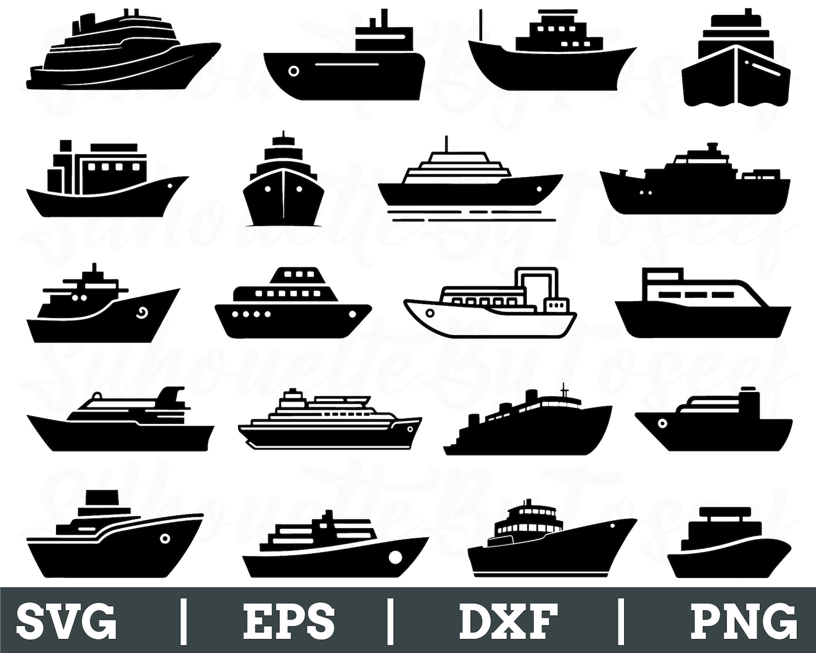 Ships Svg, Ships Silhouette, Ship Vector, Ship Dxf, Png - Etsy