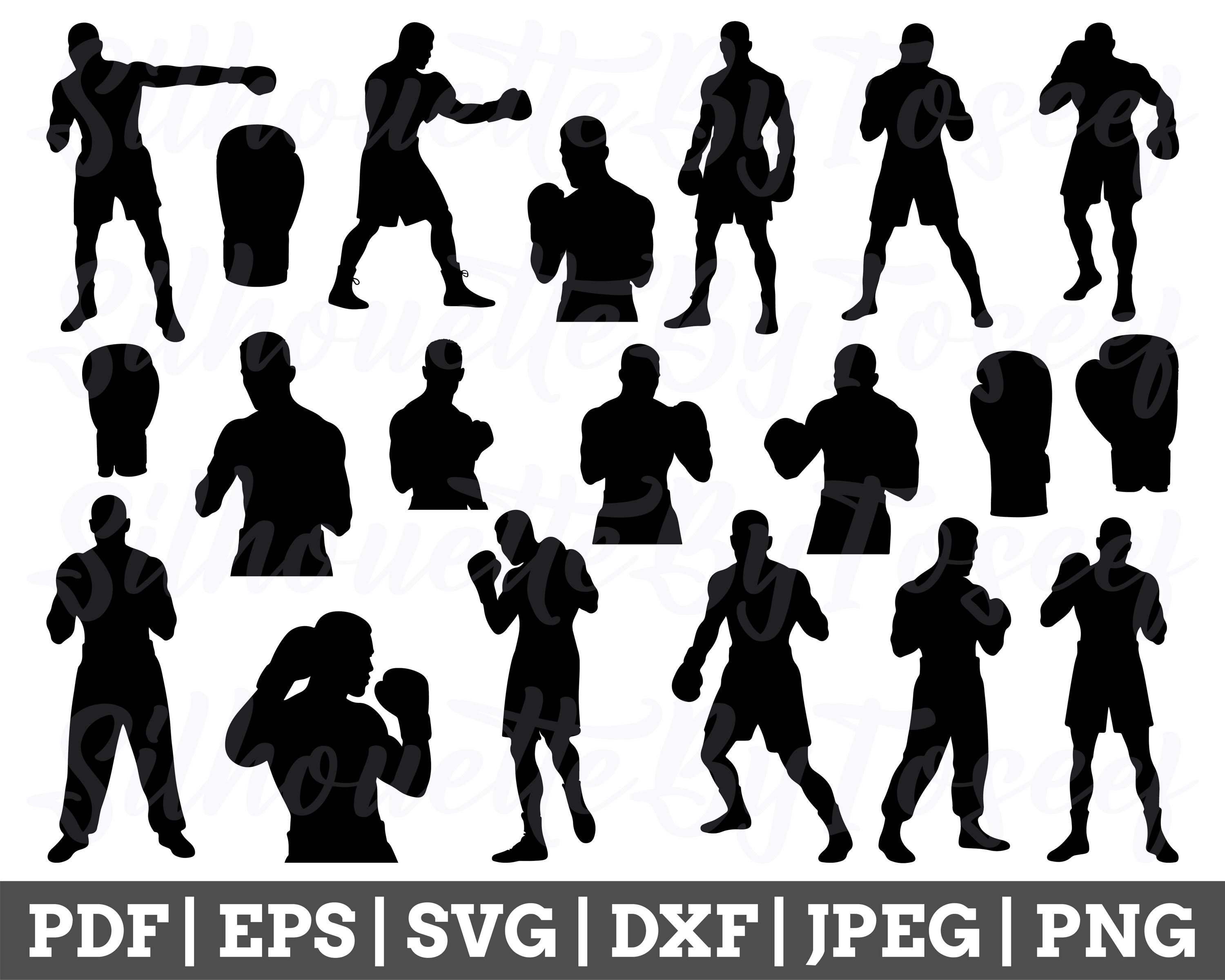 Boxing Svg, Boxing Cut File, Boxing Cricut, Boxing Silhouette, Boxers ...