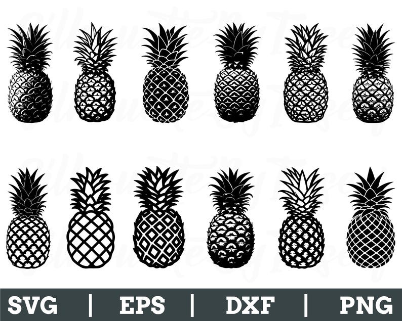 Pineapple Svg, Pineapple Cut File, Pineapple Vector, Pineapple ...