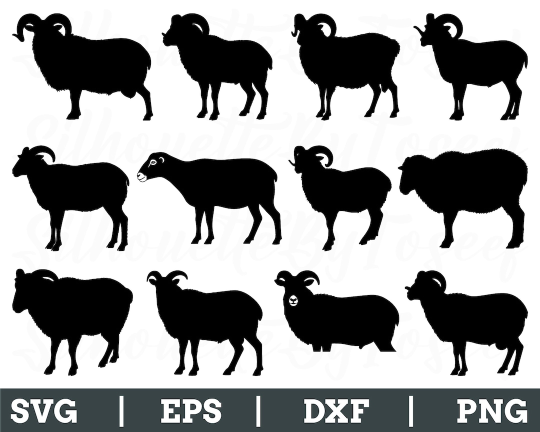 Ram Svg, Ram Silhouette, Ram Vector, Ram Dxf, Ram Cut File, Png - Etsy
