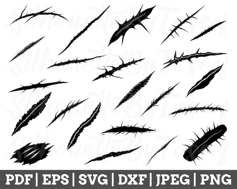 Scars Svg, Scars Cut File, Scar Silhouette, Scar Vector, Scar Dxf, Jpeg ...