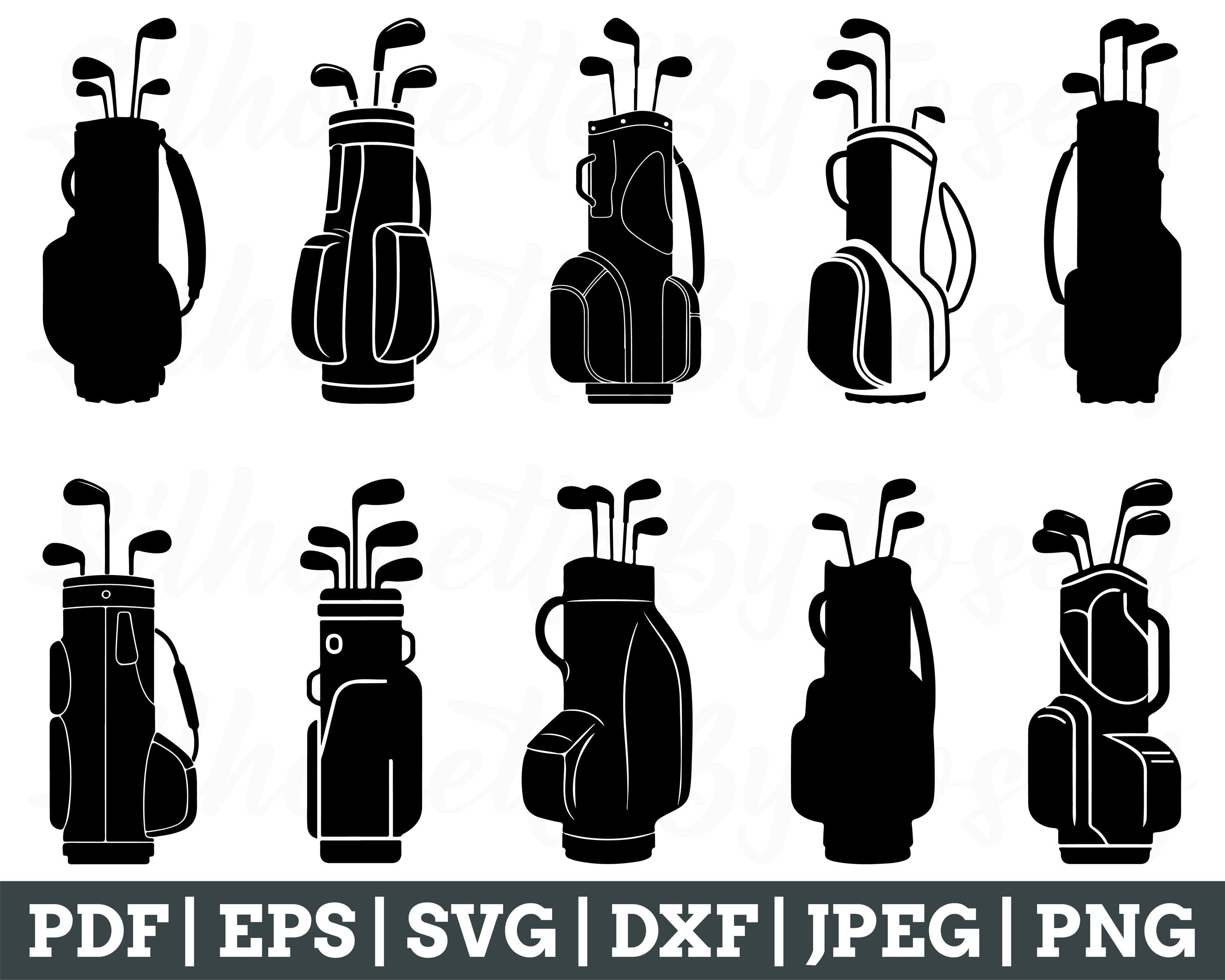 Golf Bag Svg, Golf Bags Vector, Golf Bag Vector, Golf Bag Cut File ...