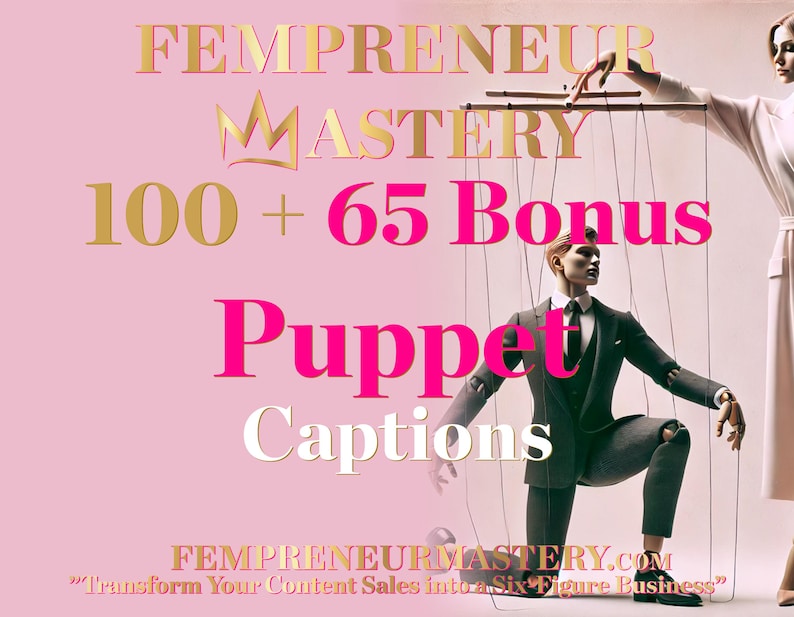 Femdom Puppet Captions Premium Femdom Scripts Beta Script Femdom Tasks Female Domination Findom ...