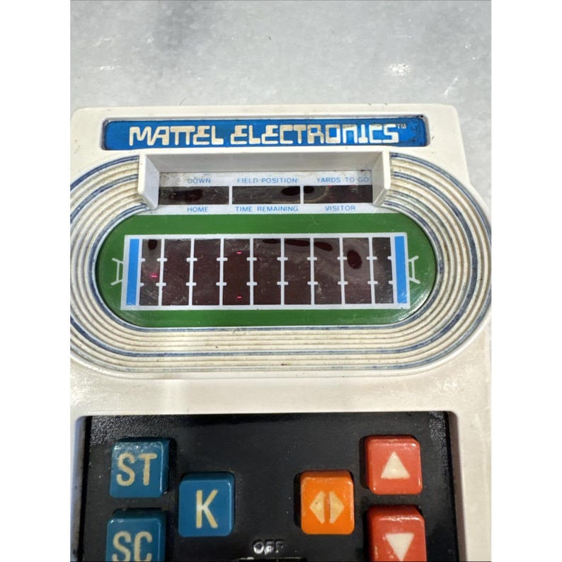 Vintage MATTEL Football and Football II Electronic Handheld Game Works ...