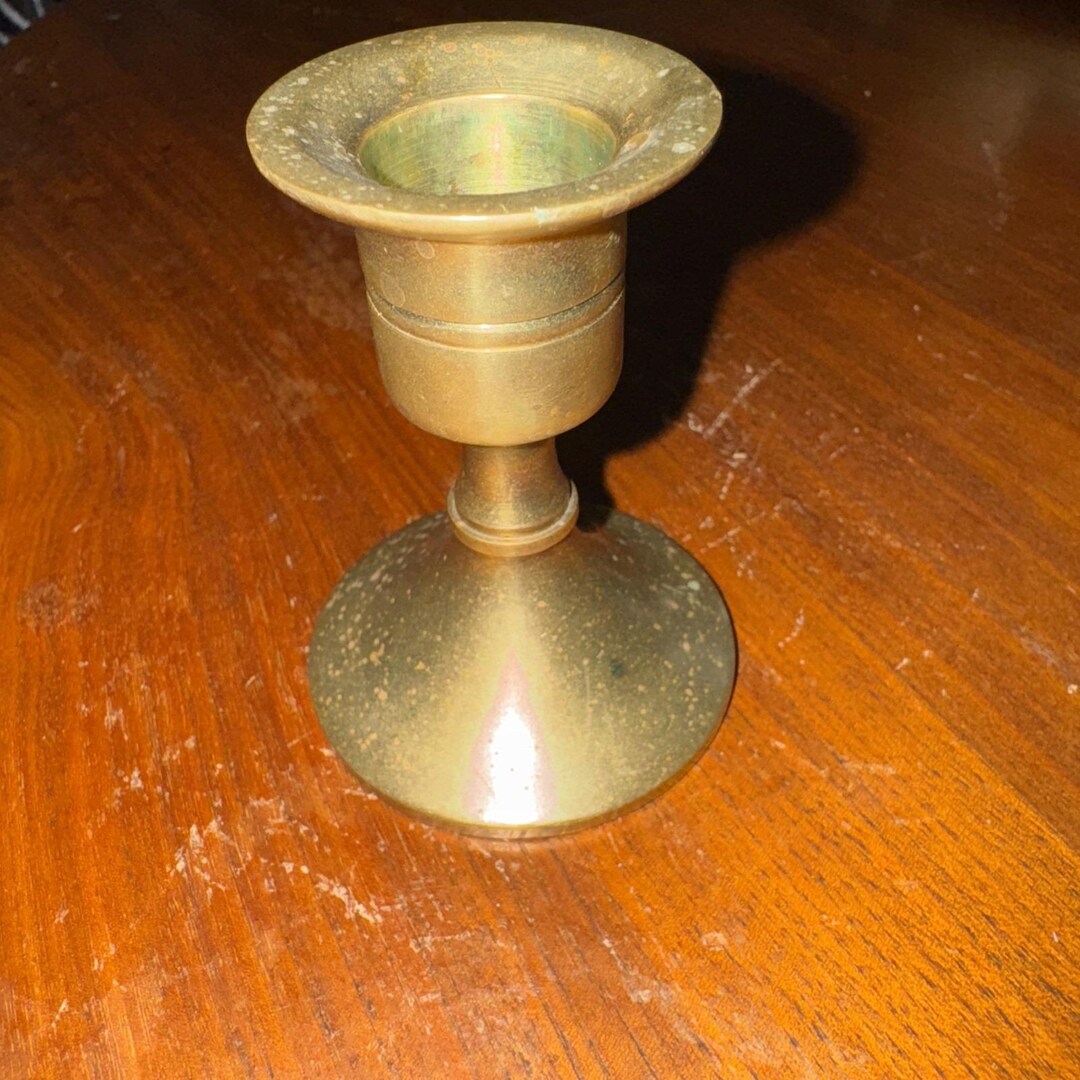 Vintage Small Round Bottom Brass Candlestick Holder LESS THAN 3" - Etsy