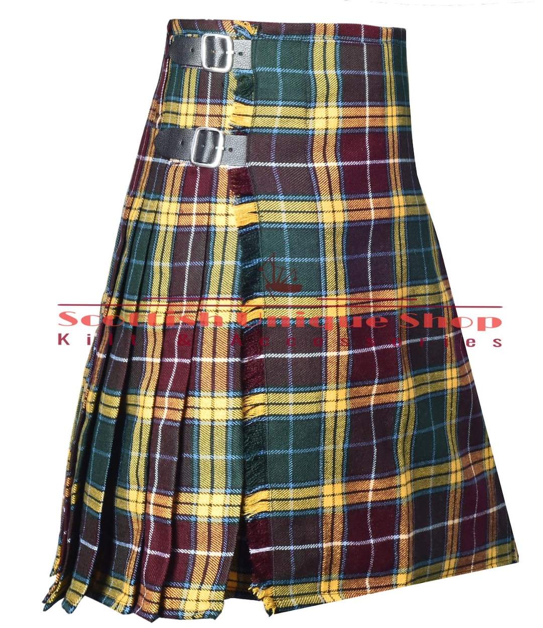 Scottish Handmade Traditional Kilt Buchanan Muted Tartan 8 Yard Kilt ...