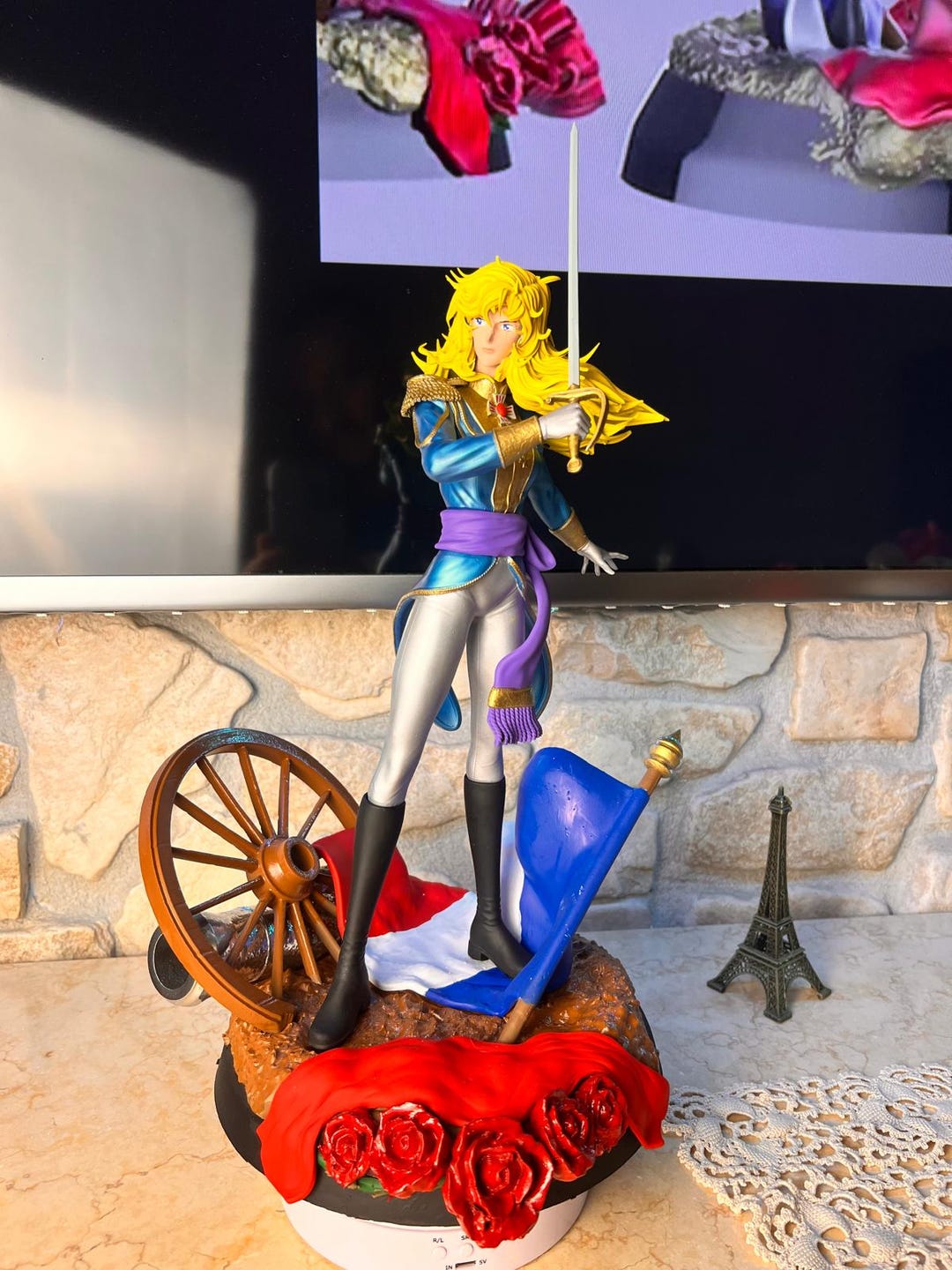 LADY OSCAR 40 Cm Berusaiyu No Bara ベルサイユのばら 40TH ANNIVERSY Action ...