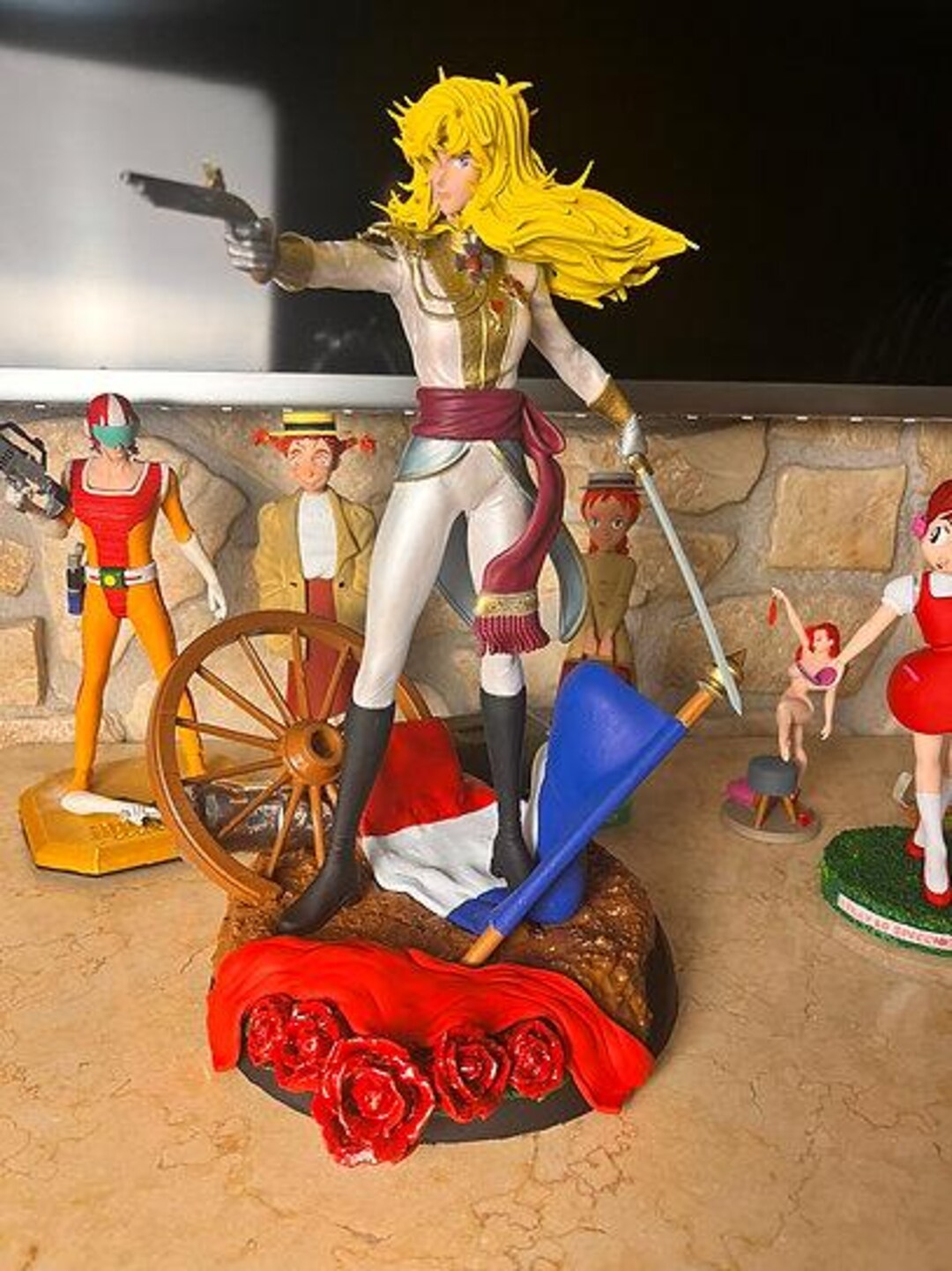 LADY OSCAR (version With Gun) 40 Cm Action Figure Berusaiyu No Bara ...