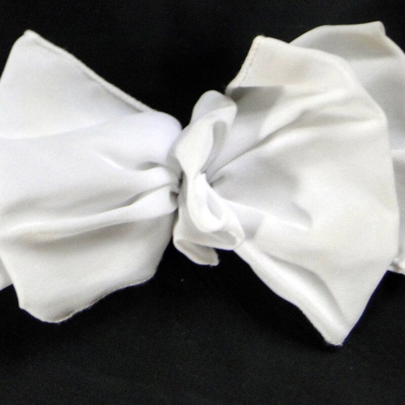 White Hair Bows - Etsy