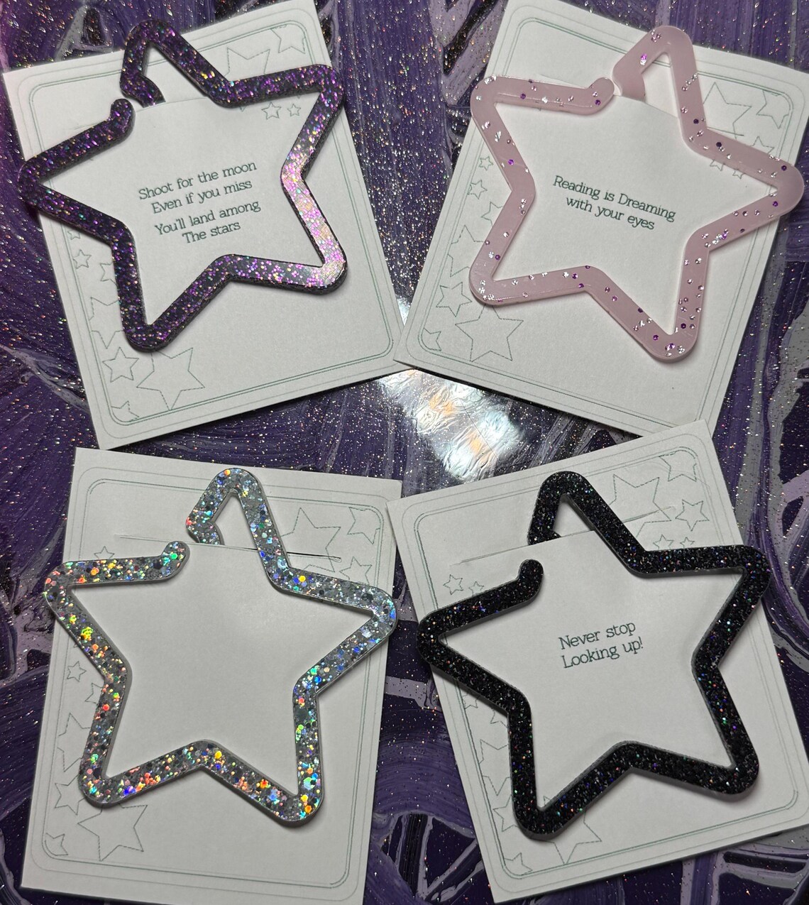 Acrylic Star Bookmark | Star Bookmark | Acrylic Bookmark | Reading ...