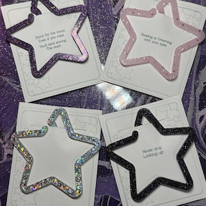 Acrylic Star Bookmark | Star Bookmark | Acrylic Bookmark | Reading ...
