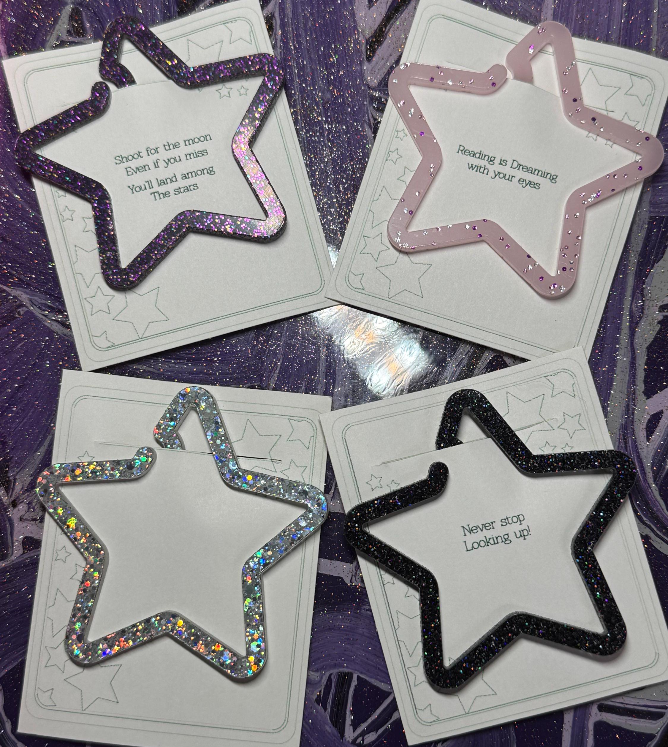 Acrylic Star Bookmark | Star Bookmark | Acrylic Bookmark | Reading ...