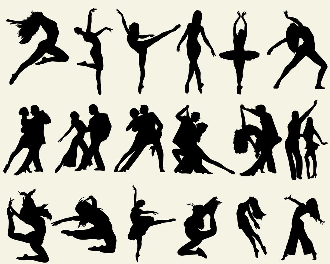 Dance SVG Bundle, Dance PNG Bundle, Dance Clipart, Dancing SVG Cut ...
