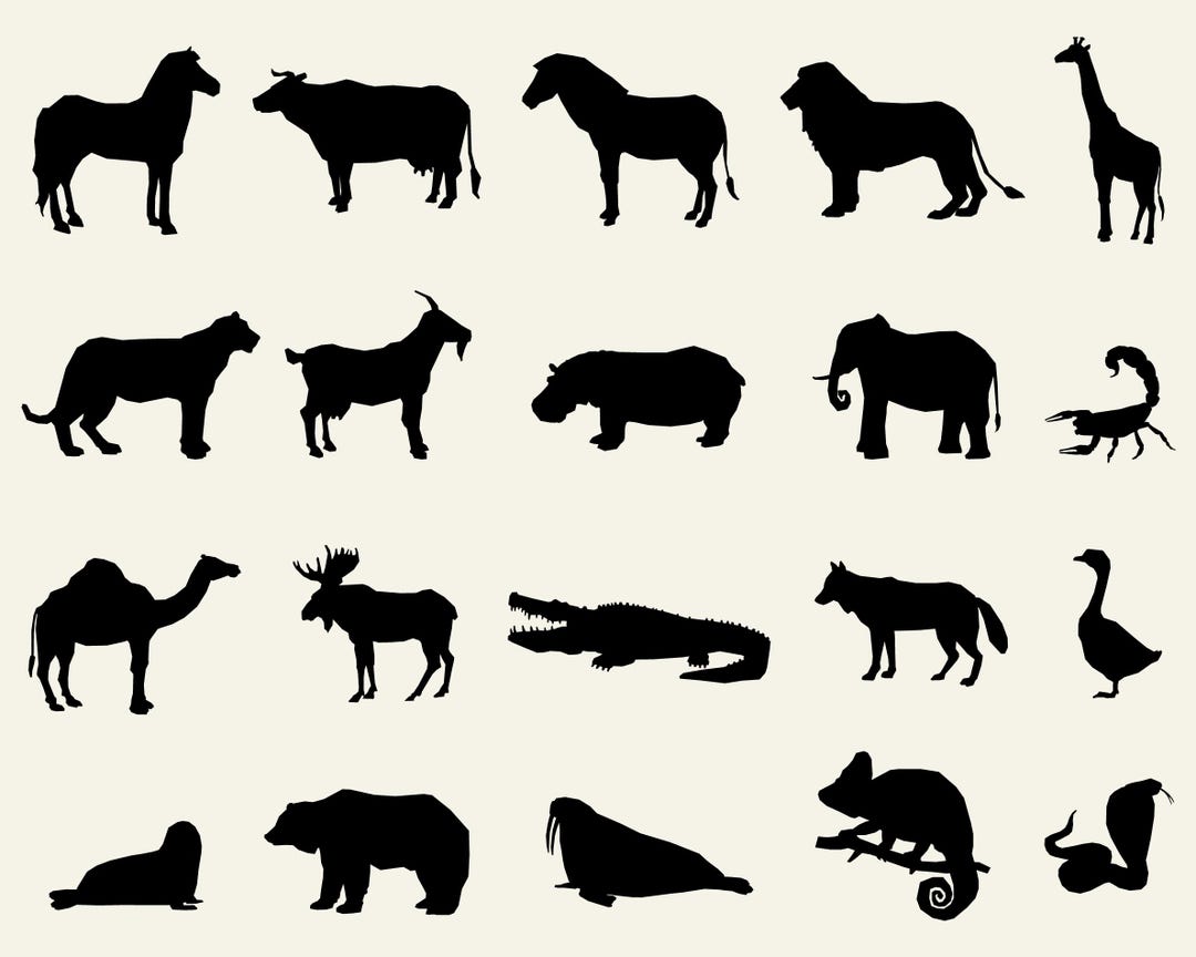 Tier-Svg-Bundle-Svg Tier-Svg Tier-Silhouette-Tier-Schnitt-Datei Tier ...