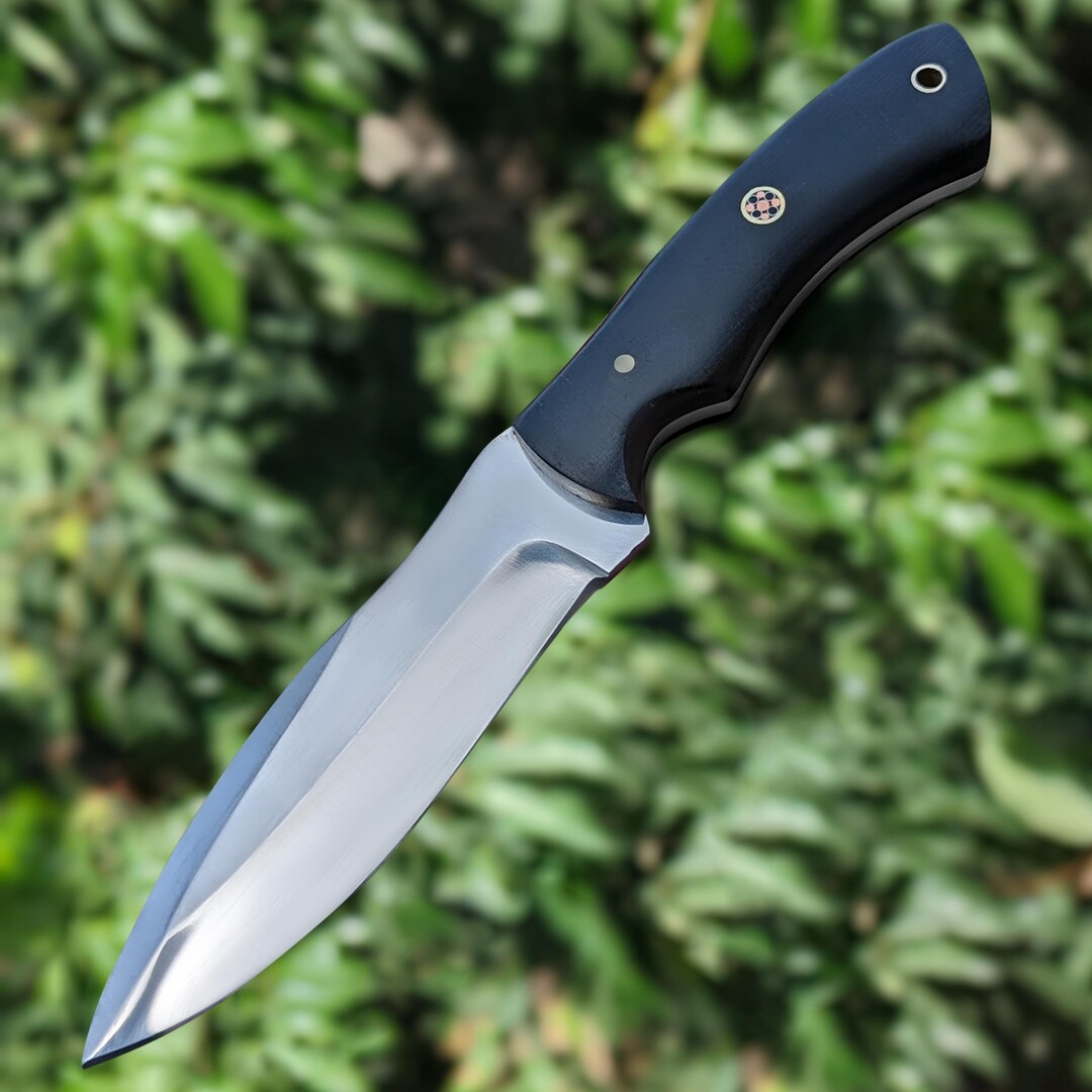 Custom Handmade D2 Steel Hunting and Camping Knife With Micarta Handle ...