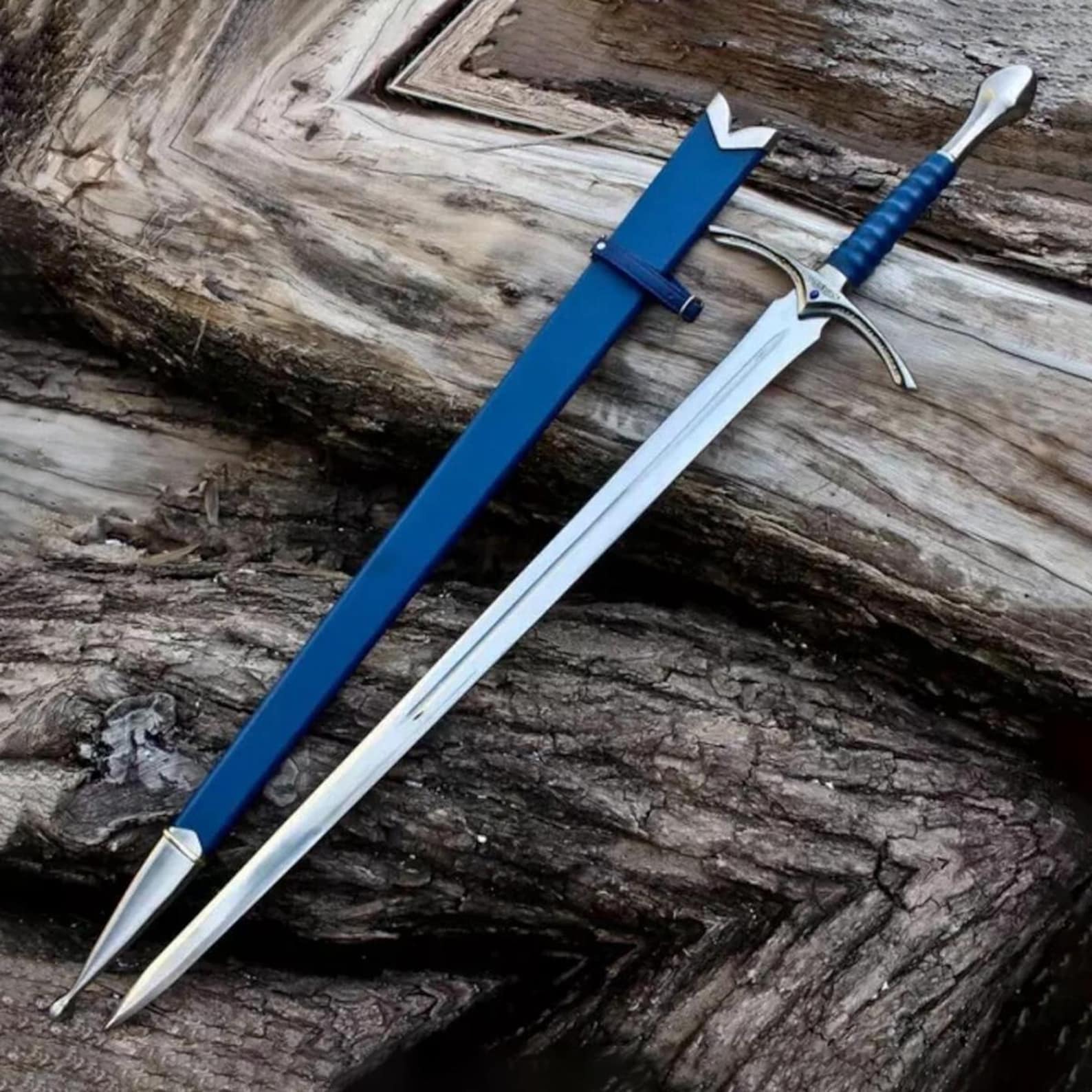 Hand Forged Viking Style Sword Replica – High Carbon Steel Collectible ...