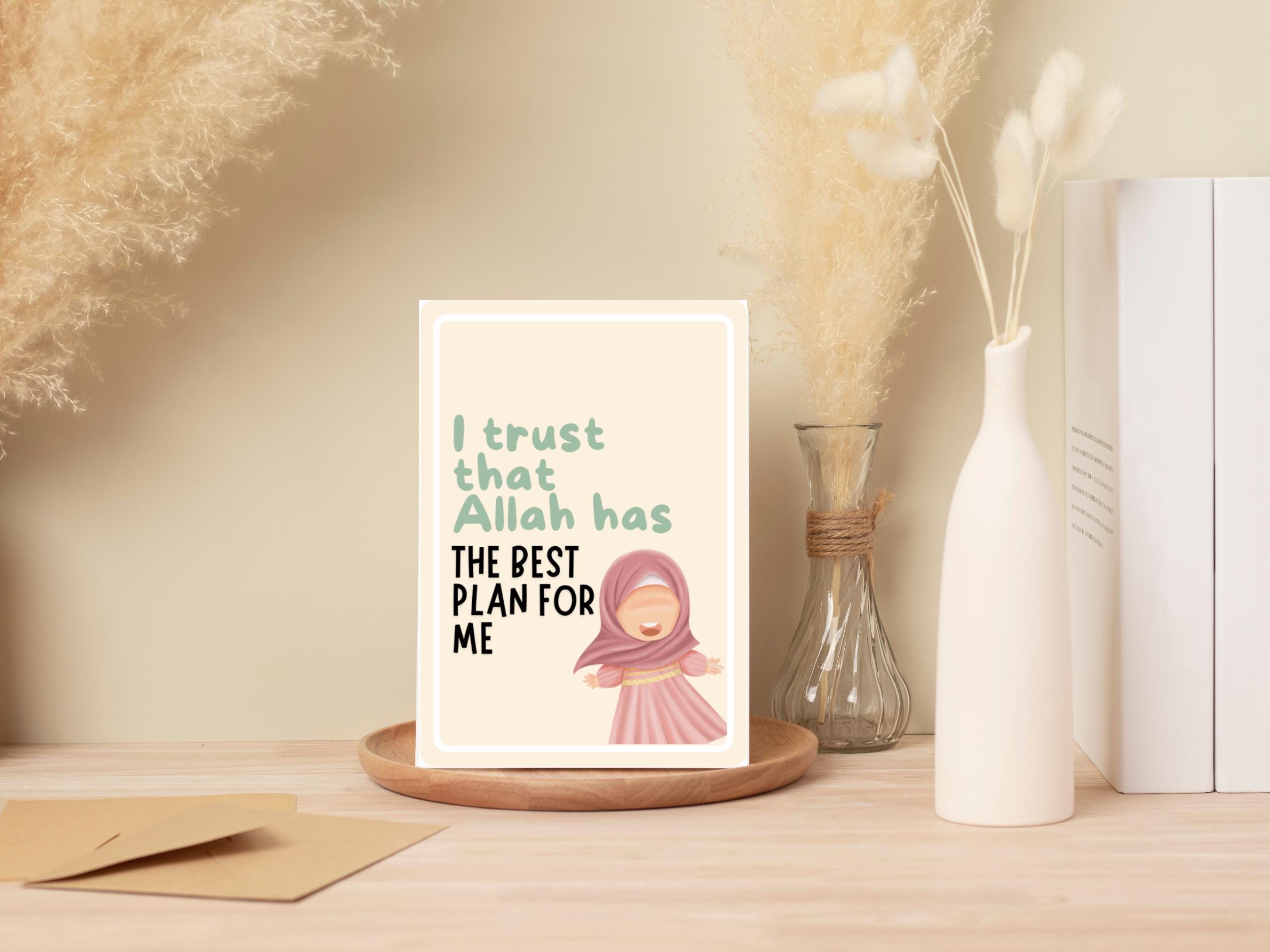 Islamic Affirmation Cards for Kids, Muslim Affirmation Cards, Printable ...