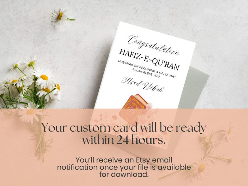 Personalized Hafiz Mubarak Greeting Card, Printable Hifz Card, Hafiz ...