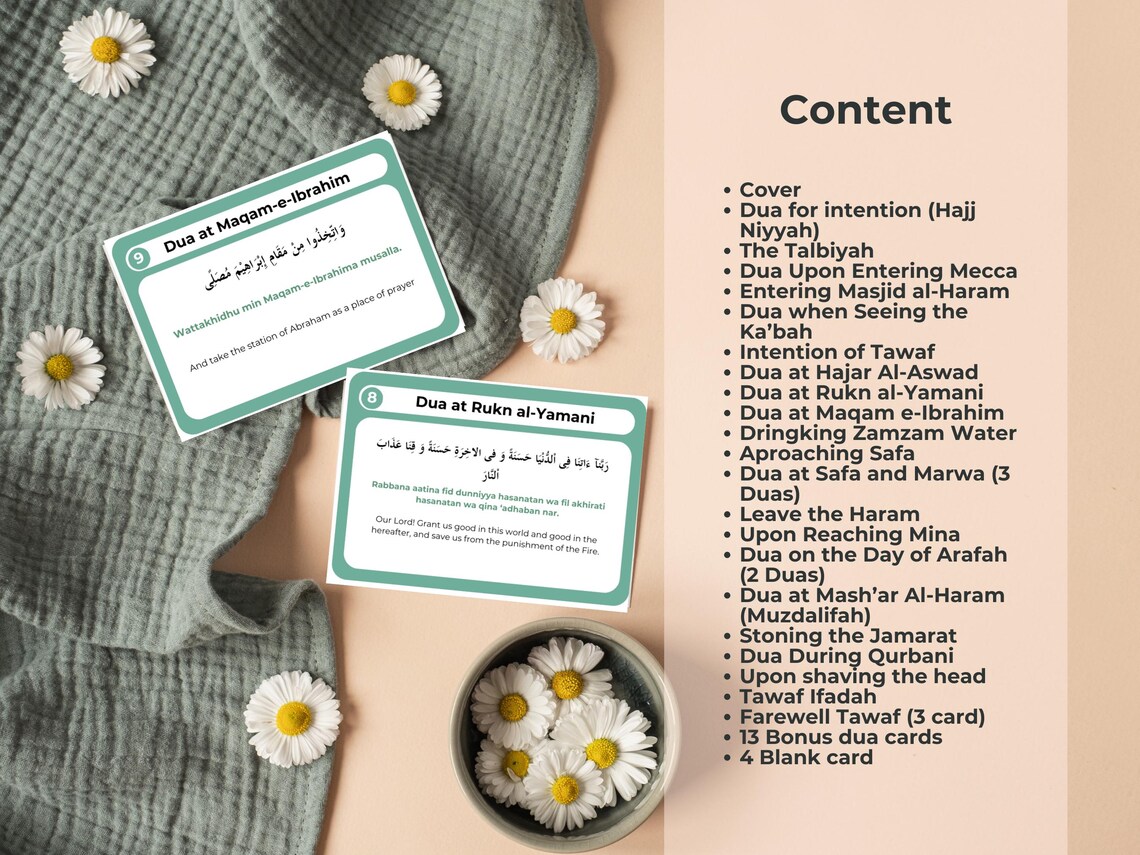 Hajj Dua Cards, Printable Hajj Duas, Hajj Flashcards, Umrah Islamic Dua, Prayer Cards, Dua ...