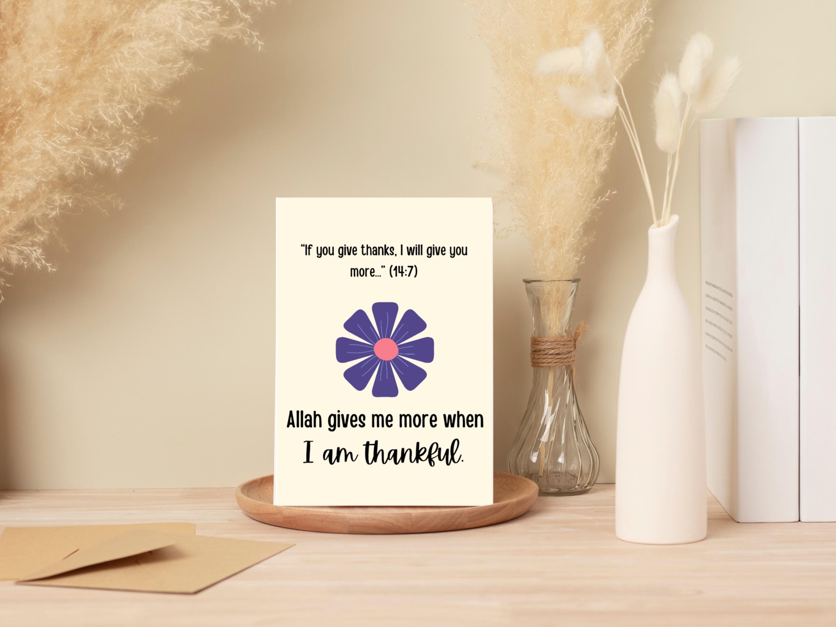 Islamic Affirmation Cards Printable, Quran Verse Card, Islamic ...