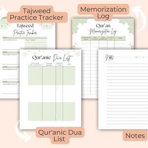 Quran Journal Digital, Quran Journaling, Quran Workbook, Quran Study ...