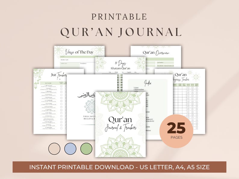 Quran Journal Digital, Quran Journaling, Quran Workbook, Quran Study ...