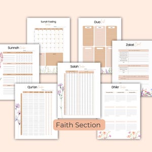 Muslim Digital Journal Printable, Islamic Daily Planner PDF, Quran ...