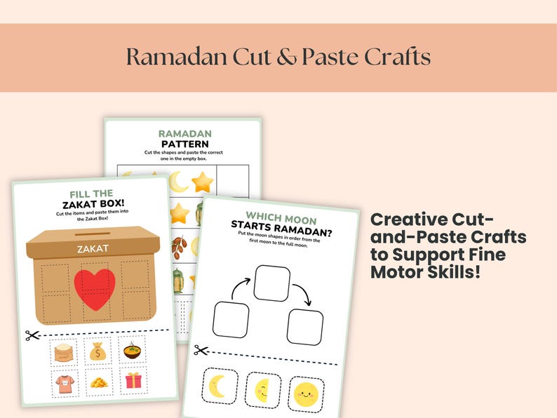 Ramadan Activity Book & Busy Book Ages 4-7: Islamic Coloring, Tracing ...