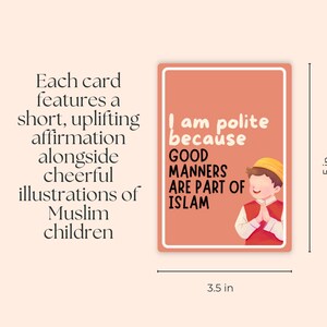 Islamic Affirmation Cards for Kids, Muslim Affirmation Cards, Printable ...